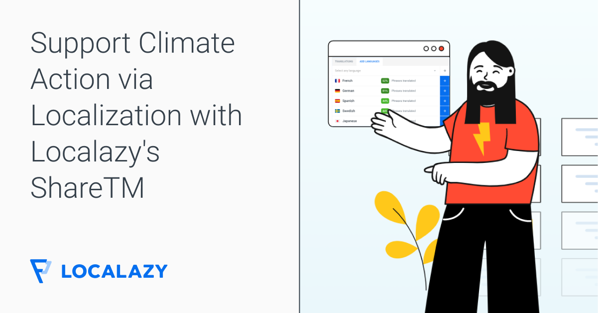 Support climate action via localization with Localazy's Shared Translation Memory 🌍