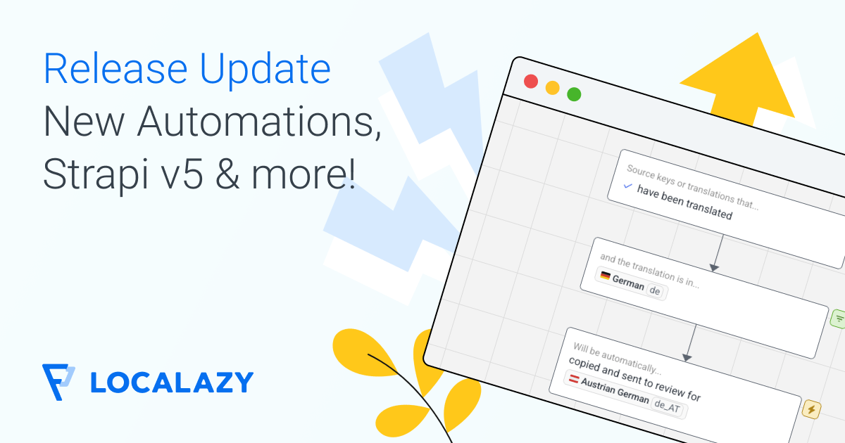 Release Update: Automations, Strapi v5 & context for machine translations!